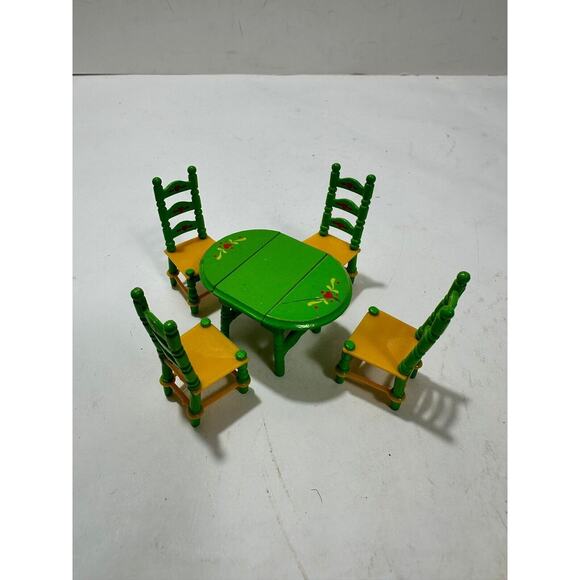 Mattel | Toys | Vintage Mattel The Littles Metal Table 4 Chairs Doll ...